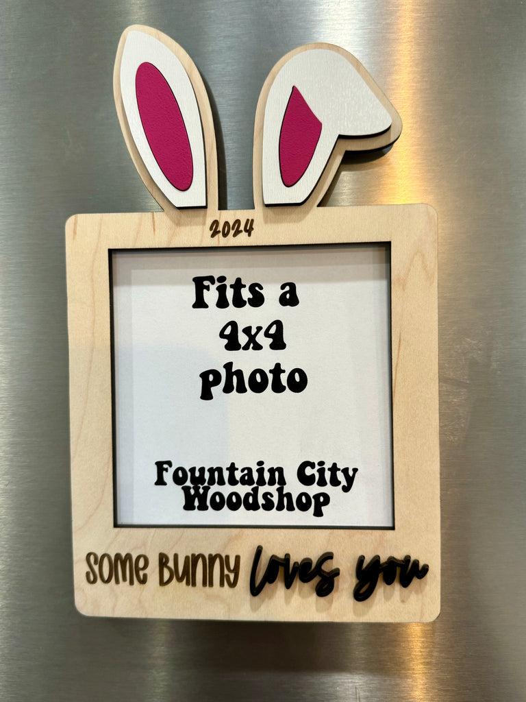 Easter bunny picture frame – Fountain City Woodshop