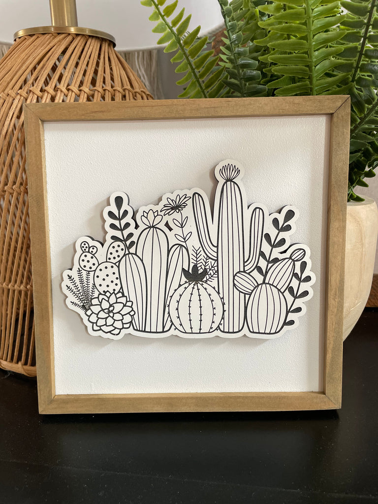 3D cactus sign – Fountain City Woodshop