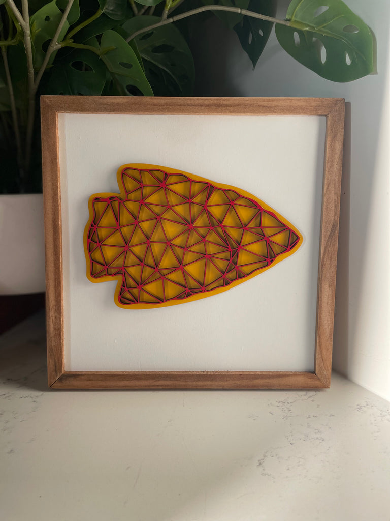 3D Sign - Polygon Arrowhead – Fountain City Woodshop